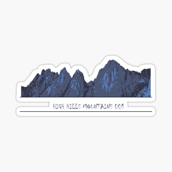 "mountains, adventure, high hills, " Sticker for Sale by a-creations786 ...