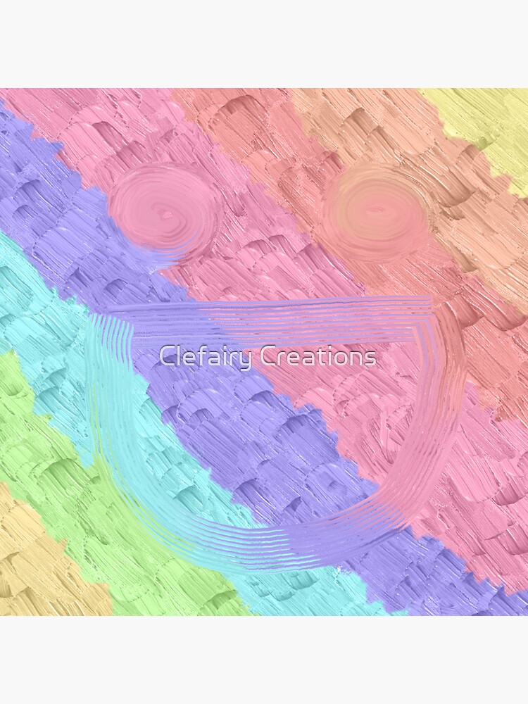 "Rainbow Abstract Smiley Face" Sticker for Sale by FairyScientist ...