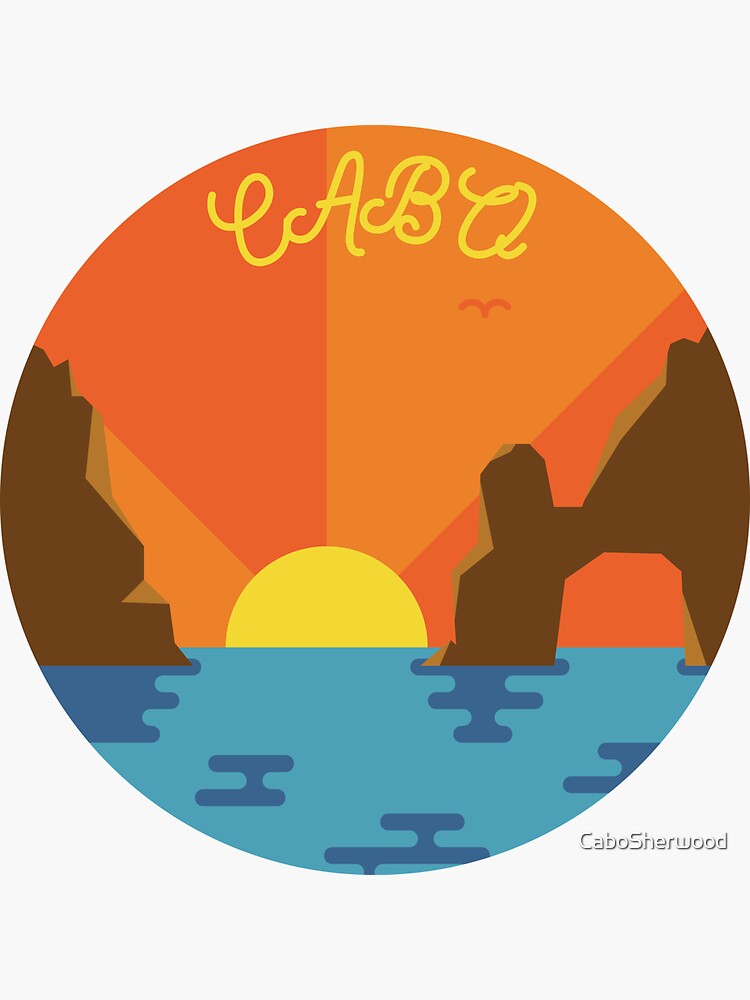 "Cabo Sunset" Sticker for Sale by CaboSherwood | Redbubble