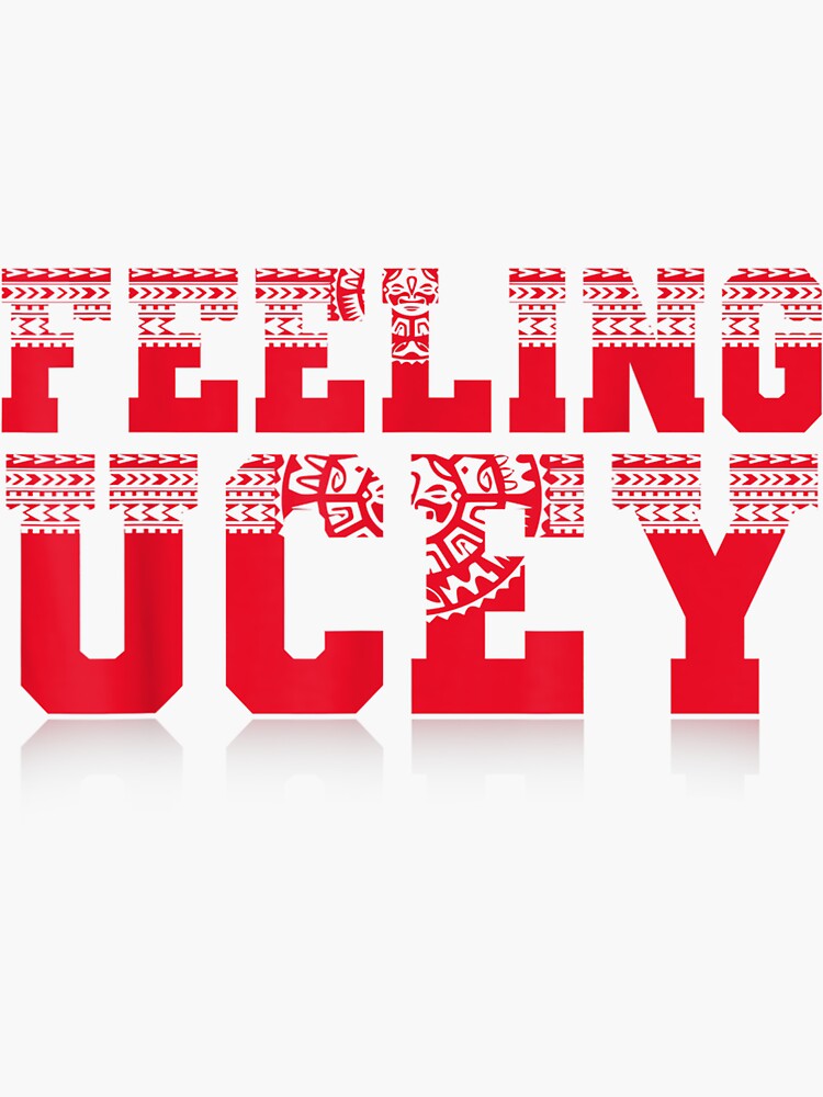 "Feeling Ucey T-Shirt" Sticker for Sale by hichamrt | Redbubble