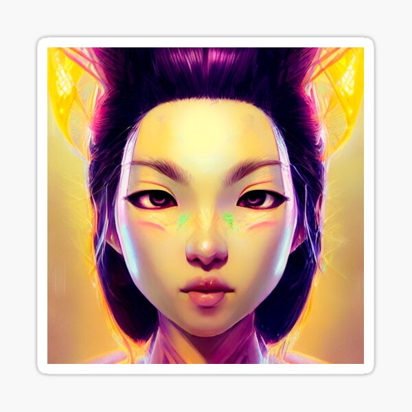 ""Sun Spirit" Unique character" Sticker for Sale by thesofik | Redbubble