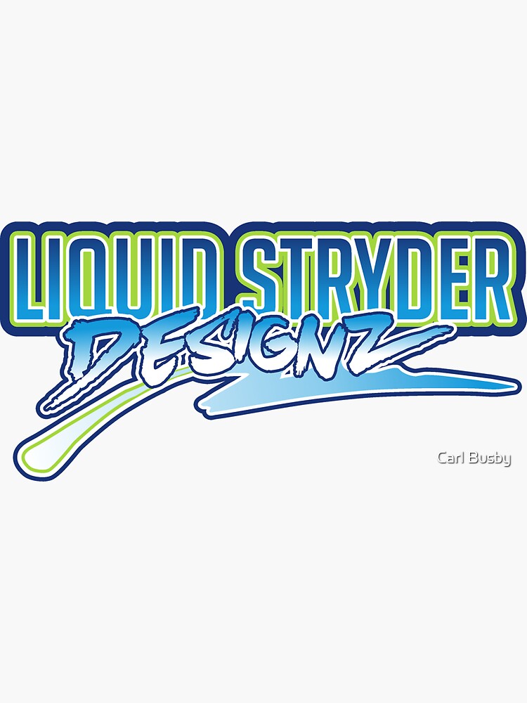 "Liquid Stryder Designz" Sticker for Sale by LiquidStryder | Redbubble