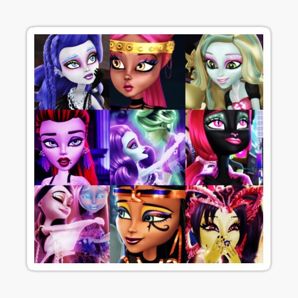 "MONSTER HIGH SOFT ICONS" Sticker for Sale by ARTRAVESHOP | Redbubble
