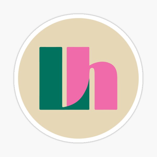 "LH beige logo" Sticker for Sale by Laurenhansen- | Redbubble