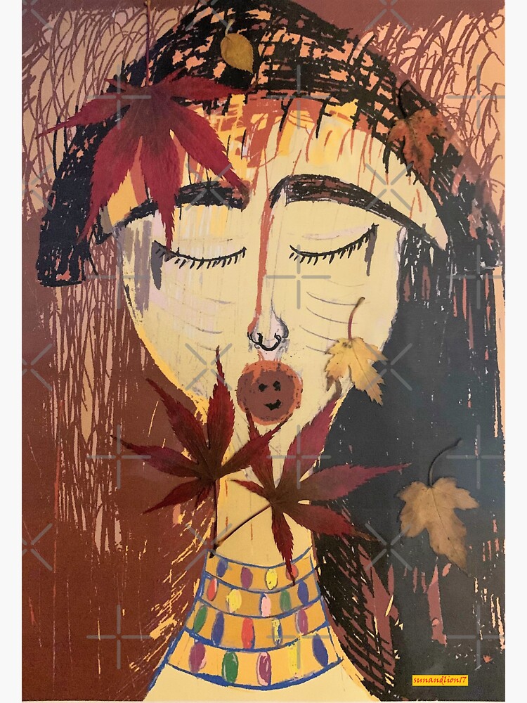 "Leaves, Lady Autumn Leaves" Sticker for Sale by sunandlion17 | Redbubble