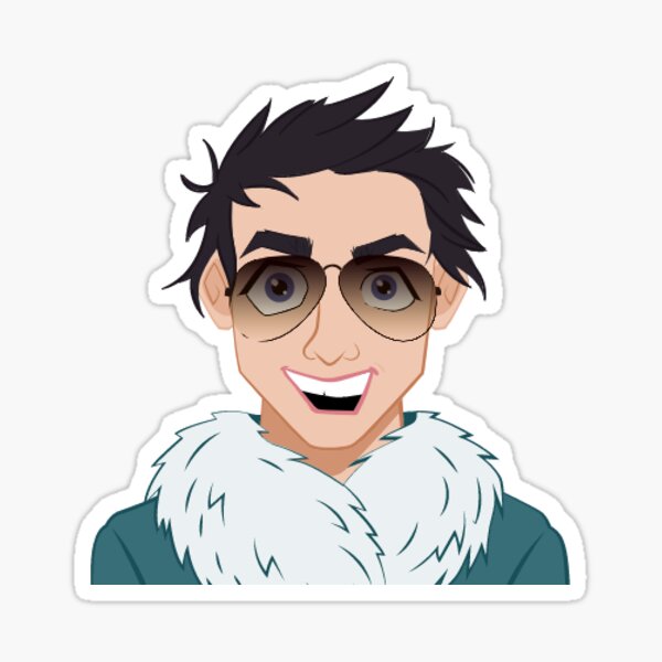 "Smart Looking Avatar" Sticker for Sale by Smart-Gallery | Redbubble
