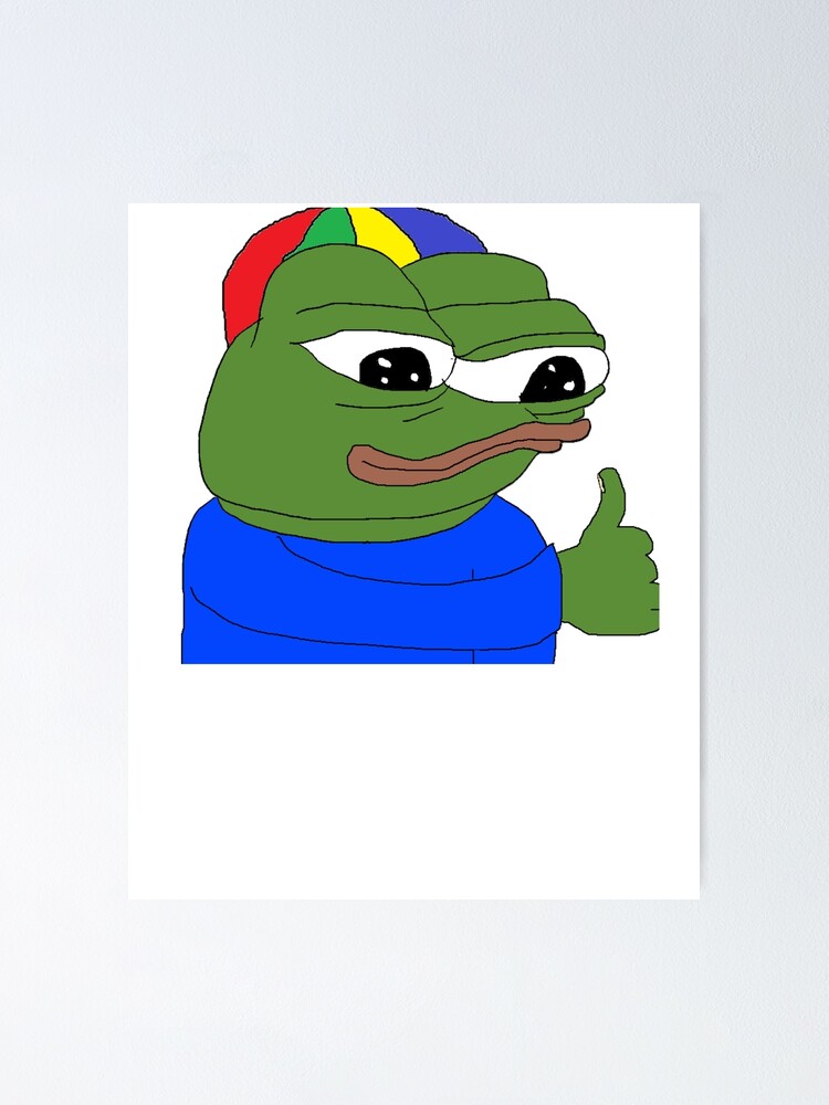 "Pepe the Frog Television Meme" Poster for Sale by otmashop | Redbubble