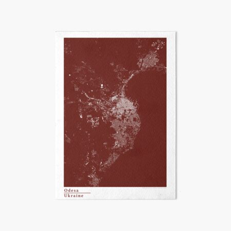 Lámina rígida «Odessa - plano de la ciudad / mapa / plano de la figura ...
