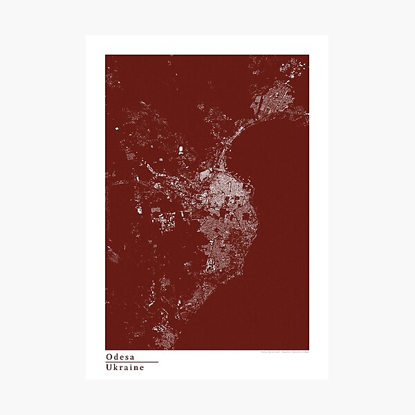 Lámina fotográfica «Odessa - plano de la ciudad / mapa / plano de la ...