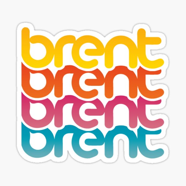 "Rainbow Brent" Sticker for Sale by amacobrent | Redbubble