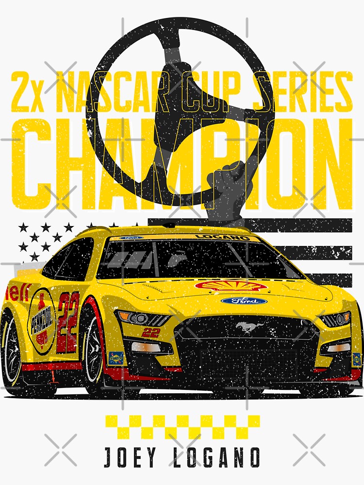 "Joey Logano 2x Nascar Champion" Sticker for Sale by Dibujoa-store ...