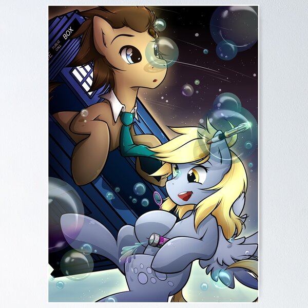 "Derpy & The Doctor" Poster for Sale by Sybke | Redbubble