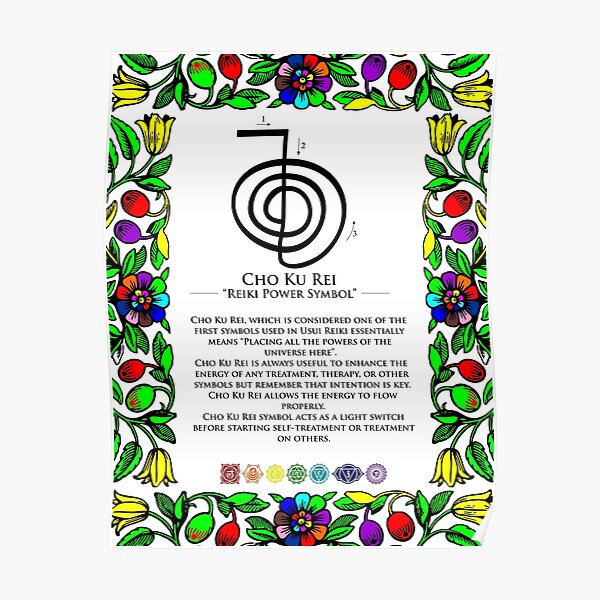 "Cho Ku Rei Symbol - Reiki Symbol" Poster for Sale by modymada | Redbubble