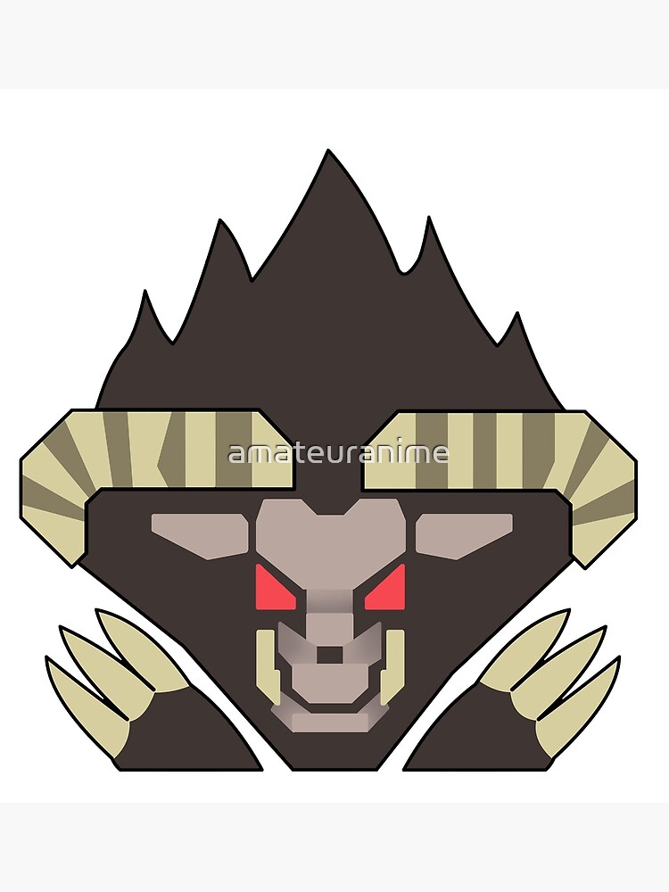 Poster « Monster Hunter - Icône de Rajang », par amateuranime | Redbubble