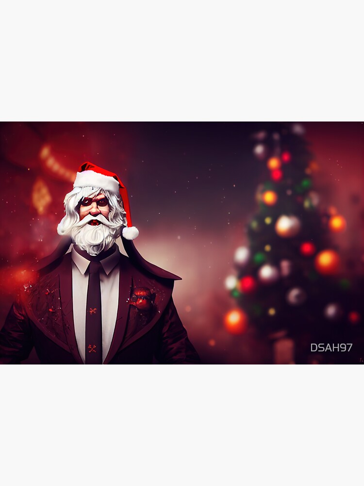 "Evil Santa Claus" Sticker for Sale by DSAH97 | Redbubble