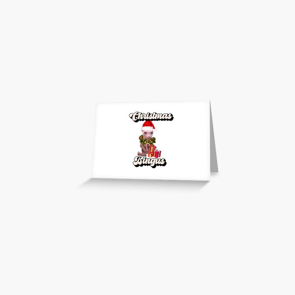 "Christmas Bingus Meme - Funny Beloved Bingus Cat" Greeting Card for ...