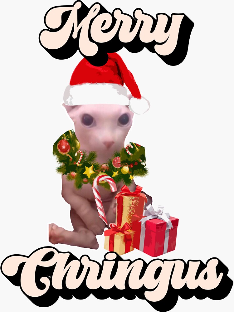 "Merry Chringus Bingus Meme - Funny Christmas Beloved Bingus Cat ...