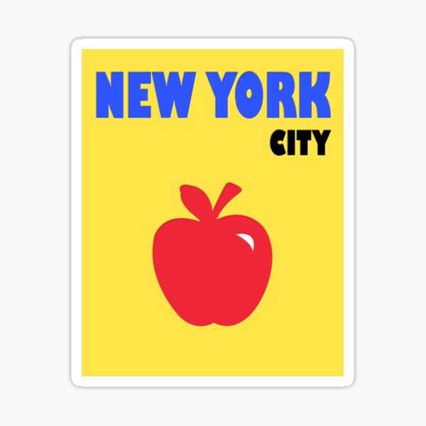 "New York City" Sticker for Sale by gmgred | Redbubble