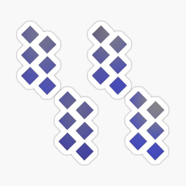 "Gapped Purple Diamonds" Sticker for Sale by AniArtist | Redbubble