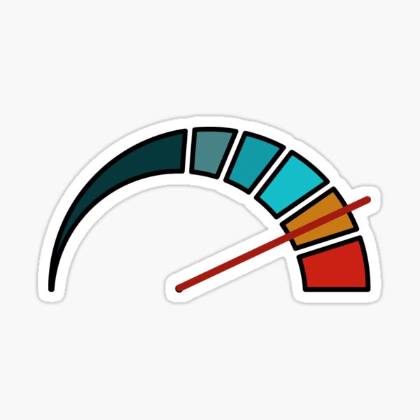 "Speedometer" Sticker for Sale by drawingonion | Redbubble