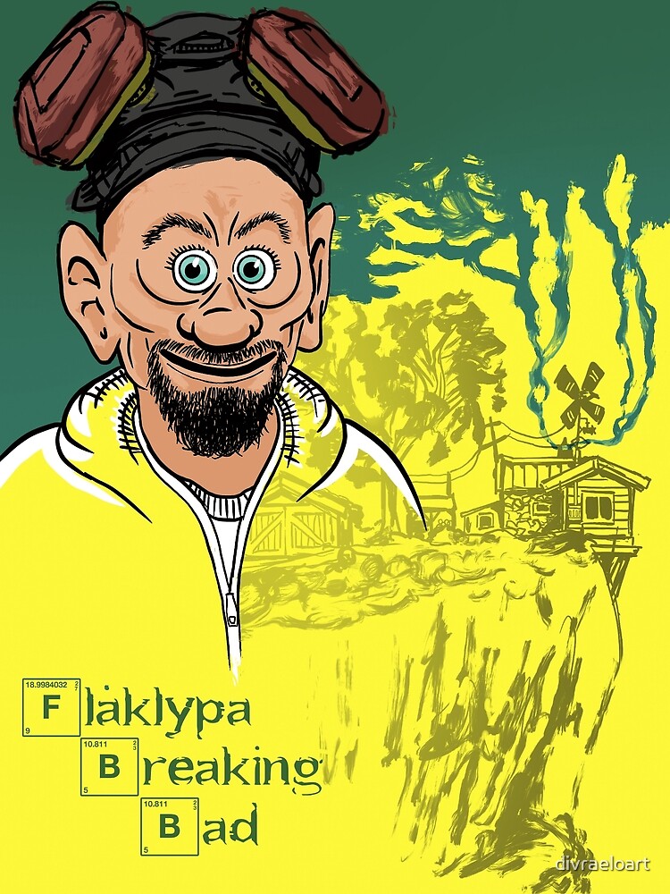 "Breaking bad Flåklypa, pinchcliffe grand prix crossover art" Poster ...