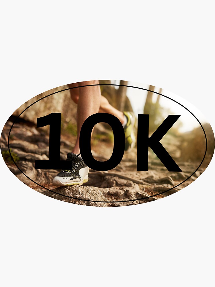 "Trail Running, 10K - Black" Sticker for Sale by LatterDaze | Redbubble