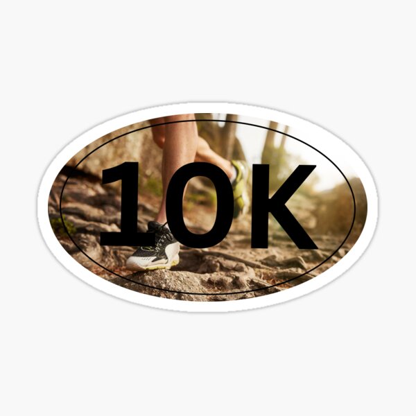 "Trail Running, 10K - Black" Sticker for Sale by LatterDaze | Redbubble