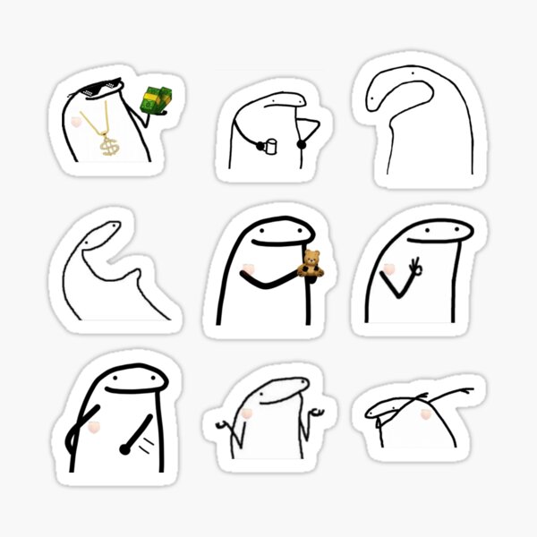 013-] Funny Flork Pack 9 large" Sticker for Sale by FLORK-MEMES | Redbubble