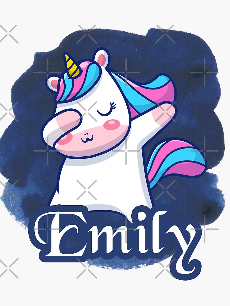 "emily name - emily" Sticker for Sale by MOONINSPIRATION | Redbubble