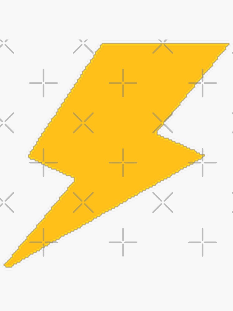 "Lightning Bolt [YELLOW] Pattern" Sticker for Sale by allstars007 ...