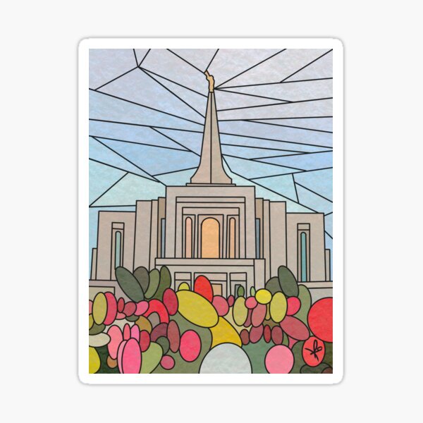 "Gilbert Arizona Temple" Sticker for Sale by Moons-medley | Redbubble
