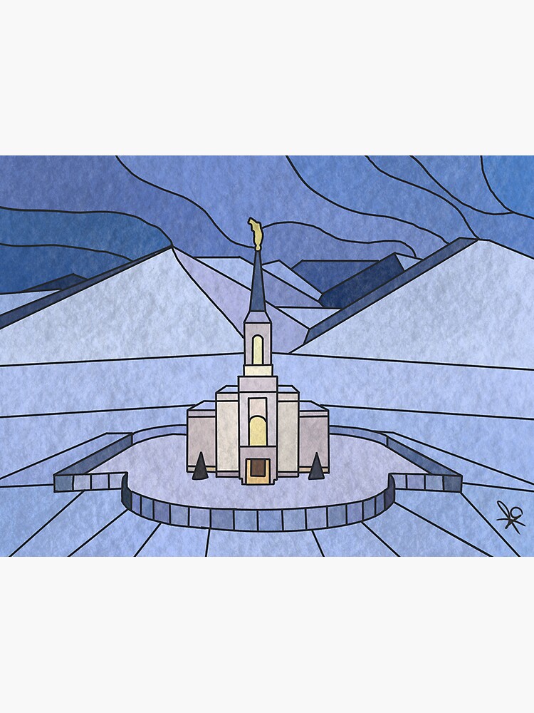 "Star Valley Wyoming Temple" Sticker for Sale by Moons-medley | Redbubble