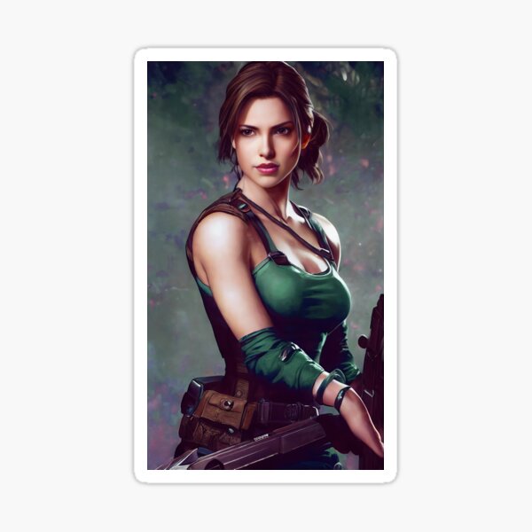"Lara Croft Tomb Raider" Sticker for Sale by PrintsOfArtness | Redbubble
