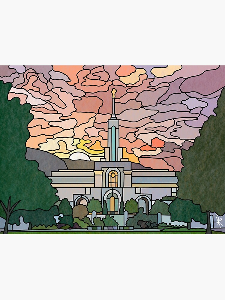 "Mount Timpanogos Utah Temple" Sticker for Sale by Moons-medley | Redbubble