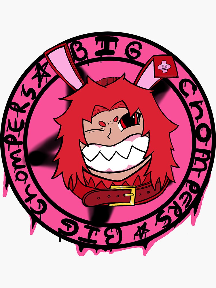 "Usagis Big Chompers" Sticker for Sale by deltadelta92 | Redbubble
