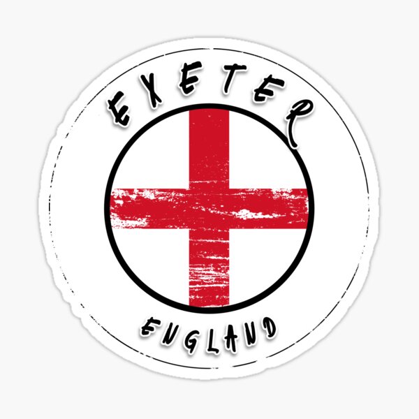 "Exeter England Vintage" Sticker for Sale by TravelPenguin | Redbubble
