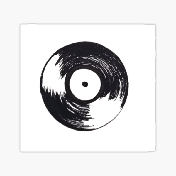 "Vintage Vinyl" Sticker for Sale by Z-Collection | Redbubble