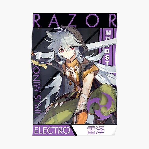 "Razor - Genshin Impact" Poster for Sale by cantinhonifty | Redbubble