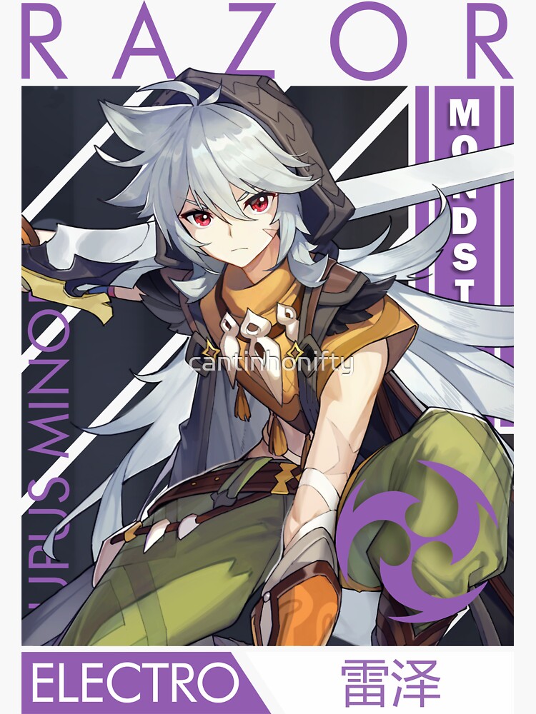 "Razor - Genshin Impact" Sticker for Sale by cantinhonifty | Redbubble