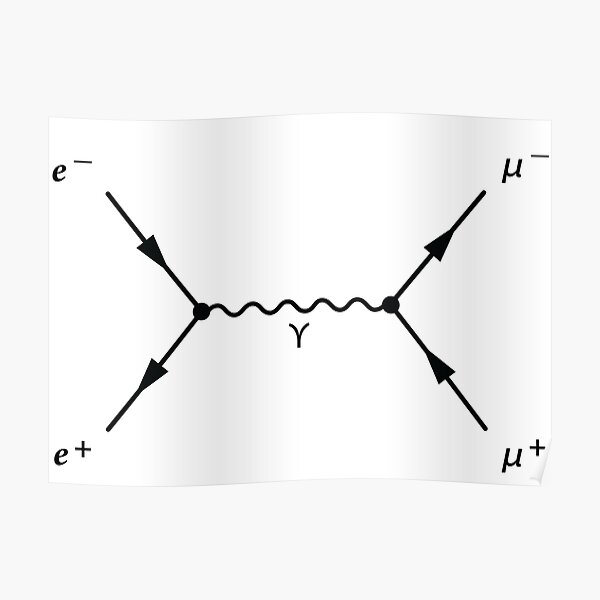"Feynman Diagram" Poster for Sale by ScienceCorner | Redbubble