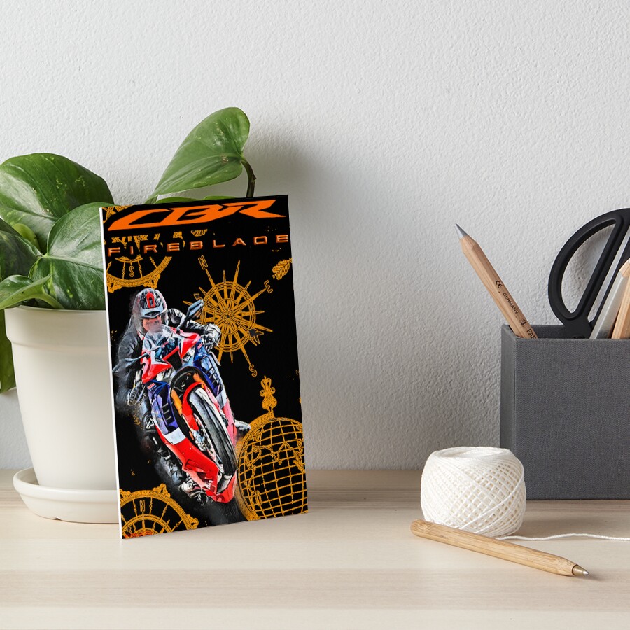 "CBR 1000 RR R Fireblade SBK" Art Board Print for Sale by Evomotoarte ...