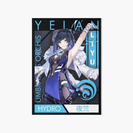 "Yelan - Genshin Impact" Art Board Print for Sale by cantinhonifty ...