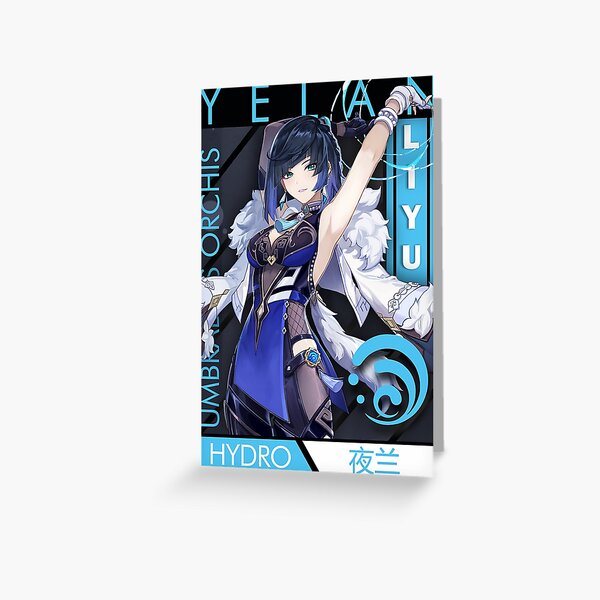 "Yelan - Genshin Impact" Greeting Card for Sale by cantinhonifty ...