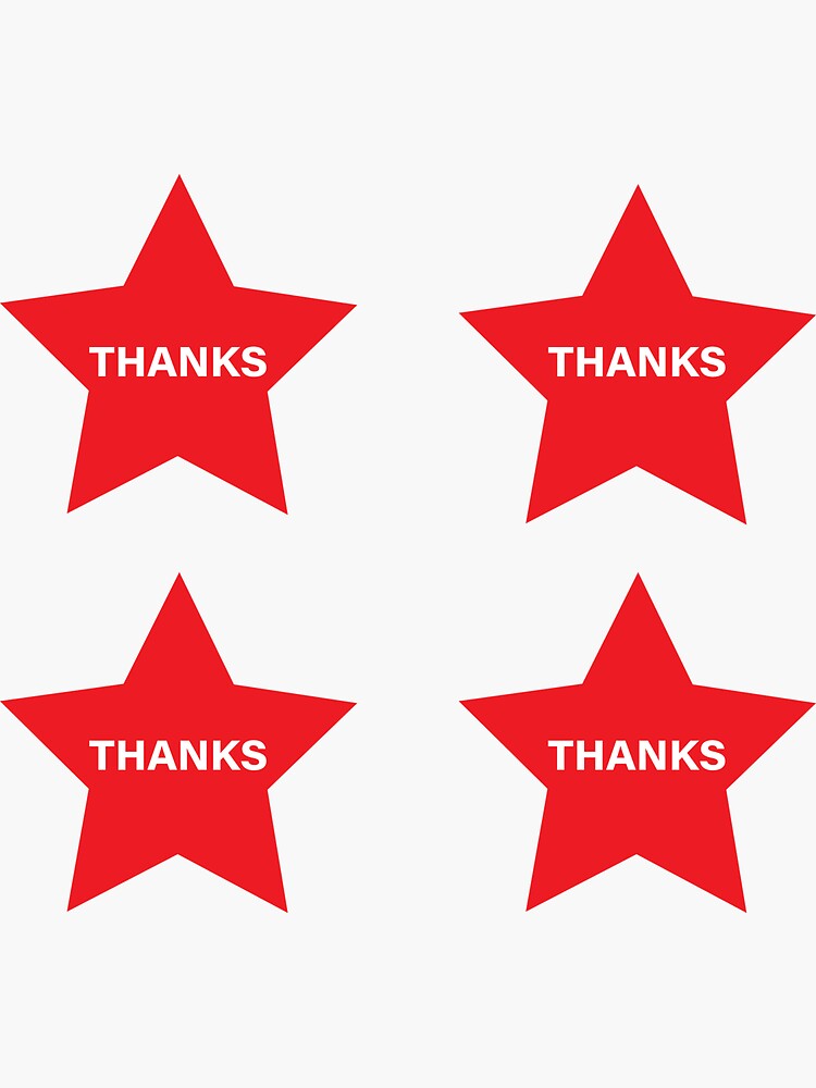 "Red - Star Stickers - Motivational" Sticker for Sale by peterscarfo ...