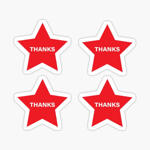 "Red - Star Stickers - Motivational" Sticker for Sale by peterscarfo ...