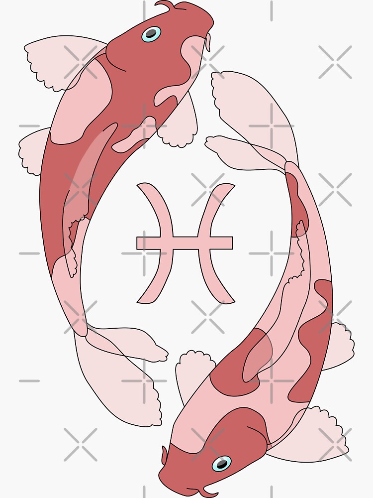 "Pisces (Baby Pink)" Sticker for Sale by ziafrazier | Redbubble