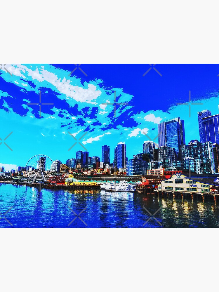 "Seattle Waterfront" Poster for Sale by ariellaspence | Redbubble