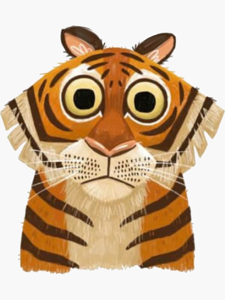 "Tiger in photo session for identification" Sticker for Sale by ...