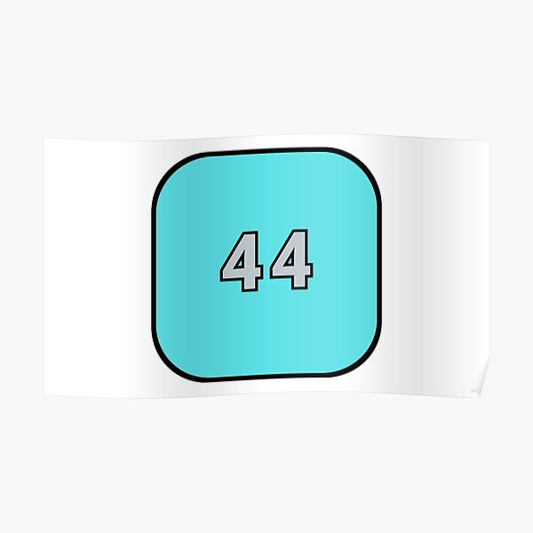 "Lewis Hamilton number 44 simple mercedes square" Poster for Sale by ...