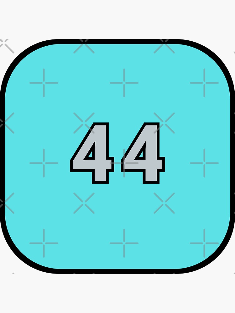 "Lewis Hamilton number 44 simple mercedes square" Sticker for Sale by ...